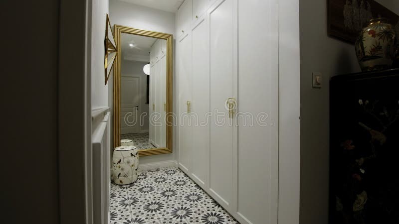 Interior of Beautiful Modern Apartment Hallway. Creative. View Inside ...