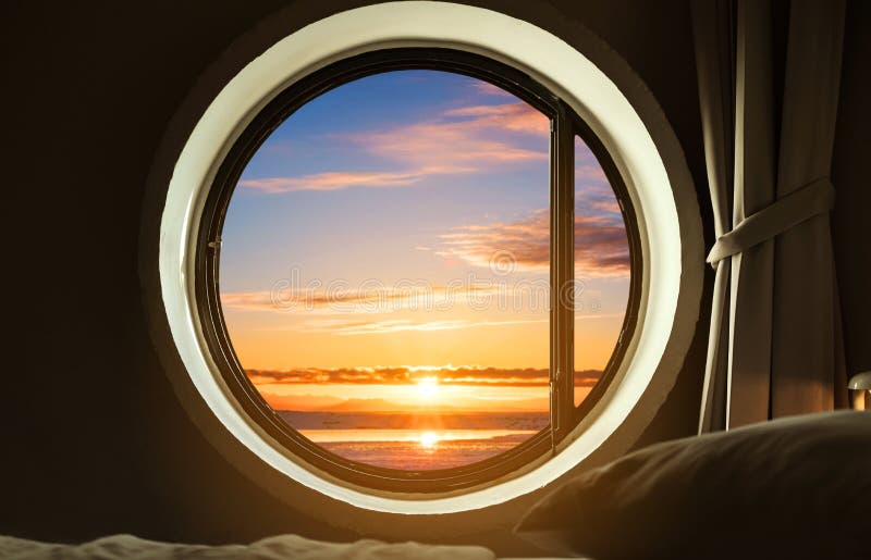 Circle Window Overlook stock photo. Image of scenic - 102051634