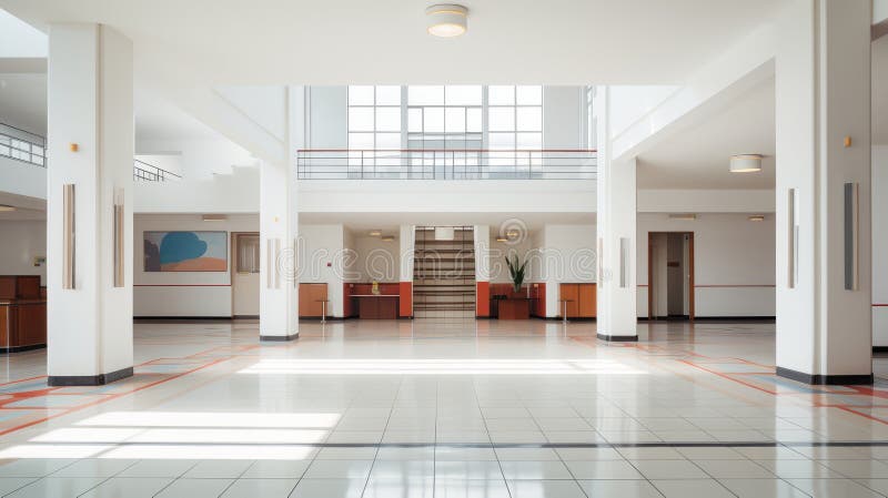 Interior of Big Modern House Hall Generative AI Stock Illustration ...