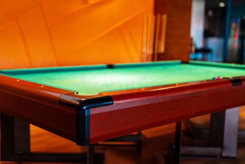 An Interior with Billiard Table Stock Photo - Image of challenge ...