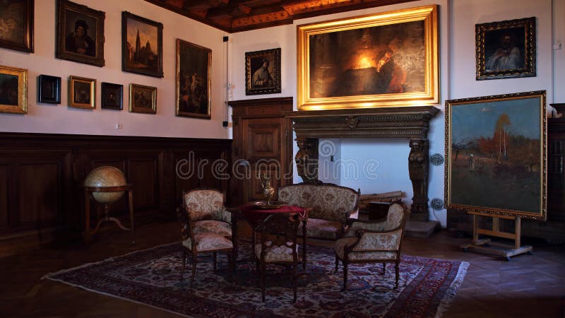 Interior of Bojnice Castle , Slovakia Stock Image - Image of ...