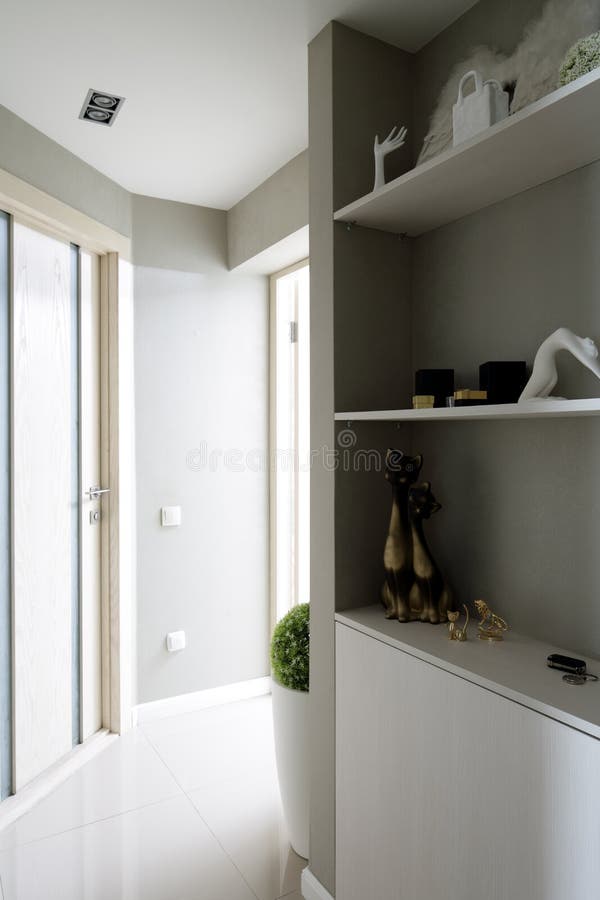 Interior of Bright Hallway Home Stock Image - Image of decoration ...