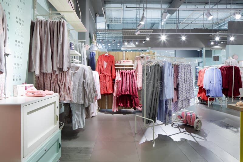 Interior of Bright Underwear Shop Stock Photo - Image of furniture ...