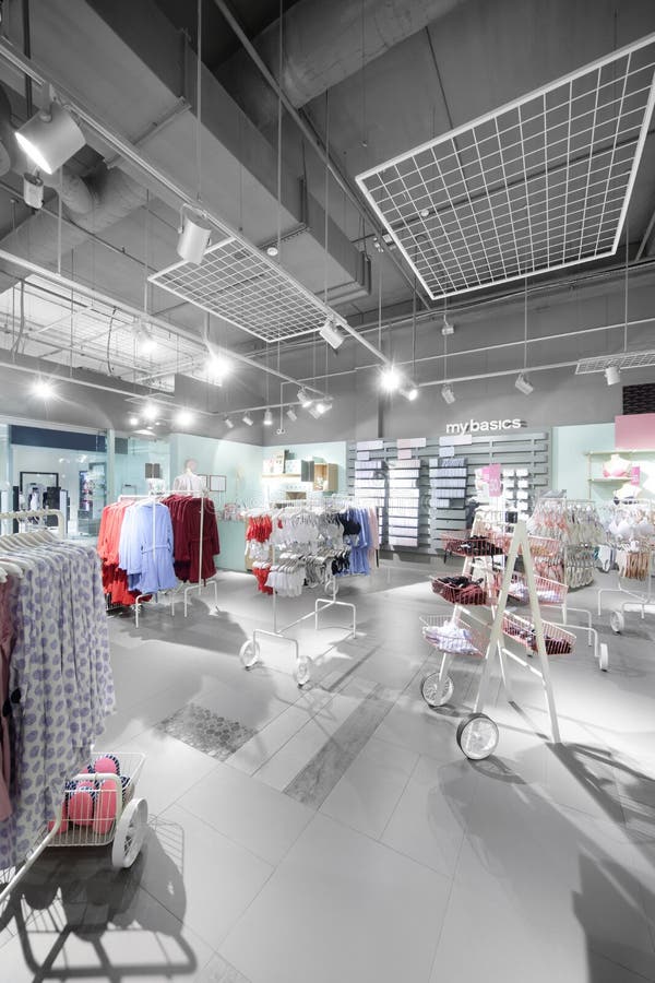 Interior of Bright Underwear Shop Stock Image - Image of apartment ...