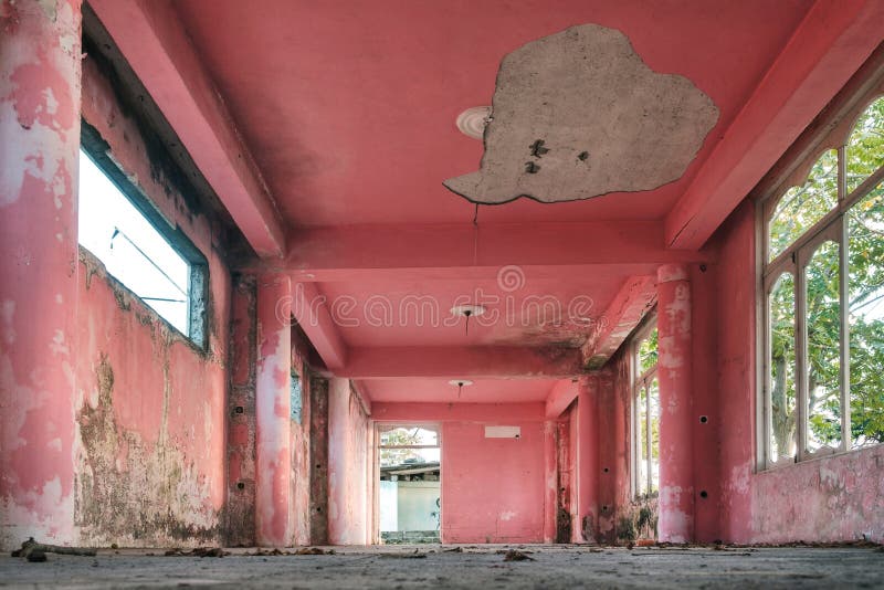 Interior of Broken and Abandoned House Stock Image - Image of room ...