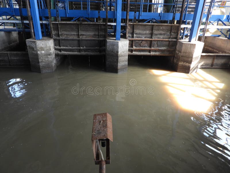 The Interior of the Building with Fine Screens 1 Stock Image - Image of ...