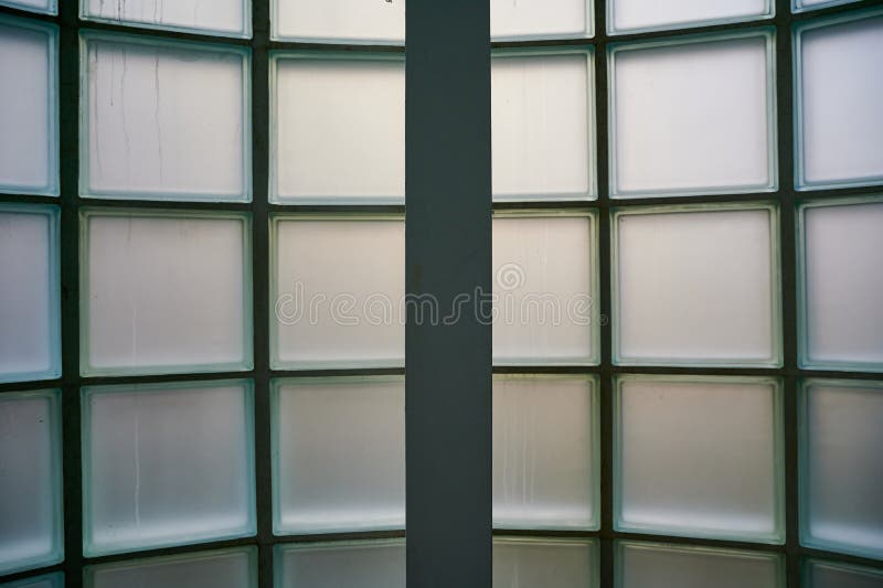 Interior of Building Looking at Opaque of Curved Window Constructed ...