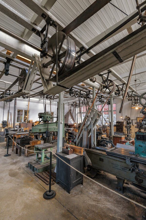 Interior of Building of the Mechanical Workshop on Skansen with Ancient ...