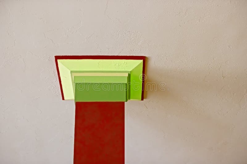 Interior Building Support Column Providing Copy Space and a Background ...