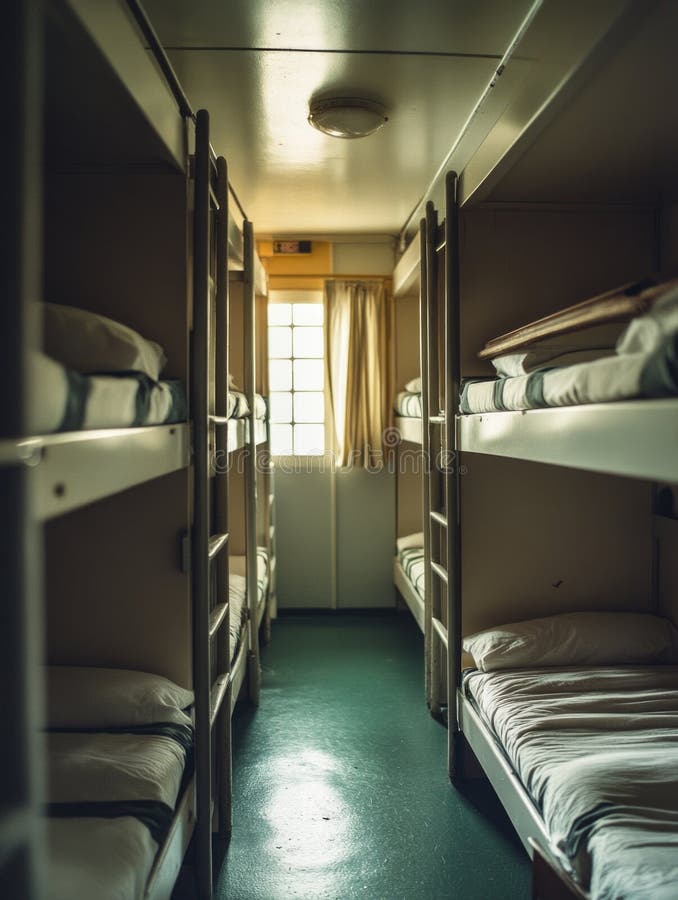 Interior of a Bunk Bed Cabin Stock Image - Image of rest, shared: 362043779