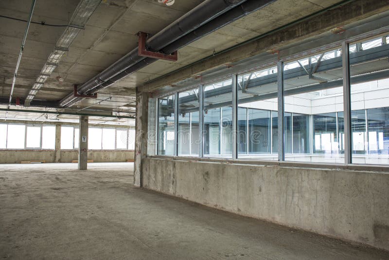 Interior of Business Center Under Construction Stock Photo - Image of ...
