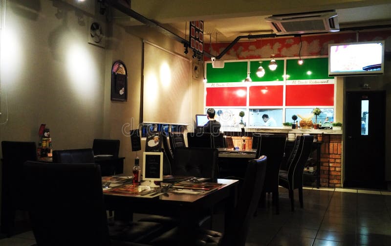 Interior Cafe / Dining Area Editorial Stock Photo - Image of ...