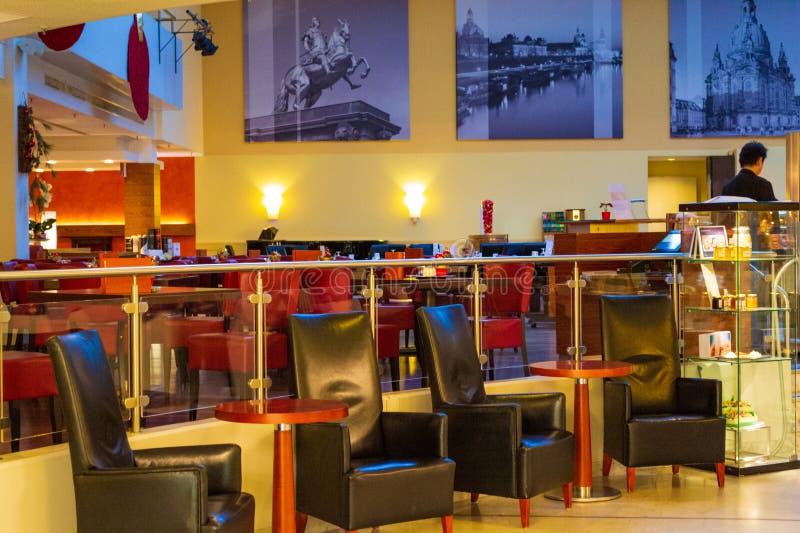 Interior of a Cafe in Dresden Shopping Mall Germany Editorial Stock ...