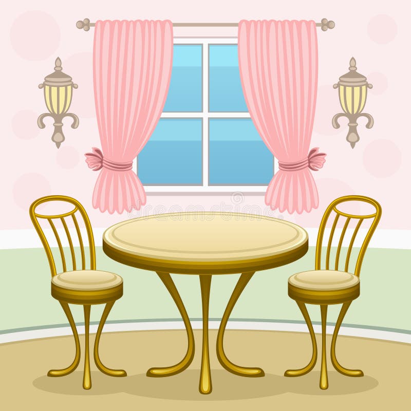 Interior cafe stock vector. Illustration of decoration - 70619310