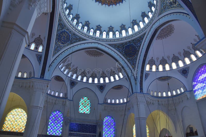 Interior of the Camlica Mosque Ä°stanbul Turkey Editorial Stock Photo ...