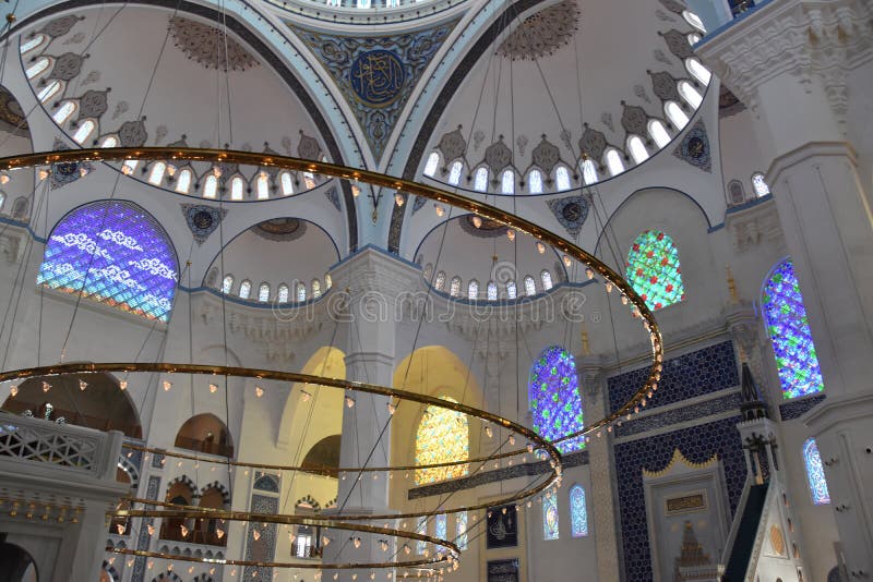 Interior of the Camlica Mosque Ä°stanbul Turkey Editorial Photo - Image ...