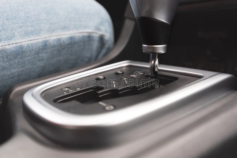 Interior of a Car with an Automatic Transmission Stock Image - Image of ...