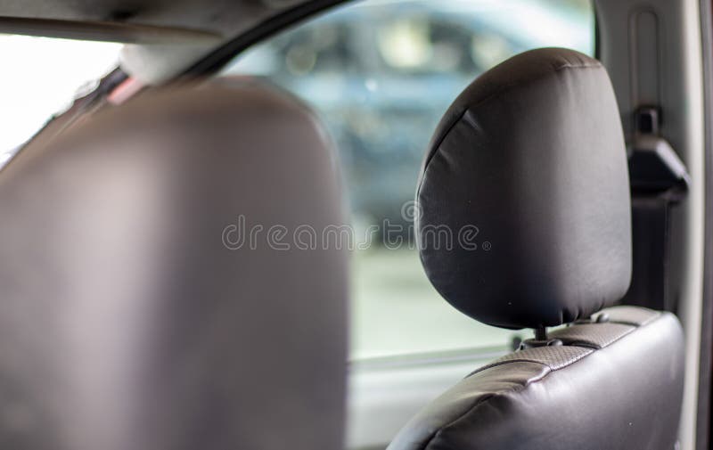 The Interior of the Car is Damaged after the Accident, Broken Glass on ...