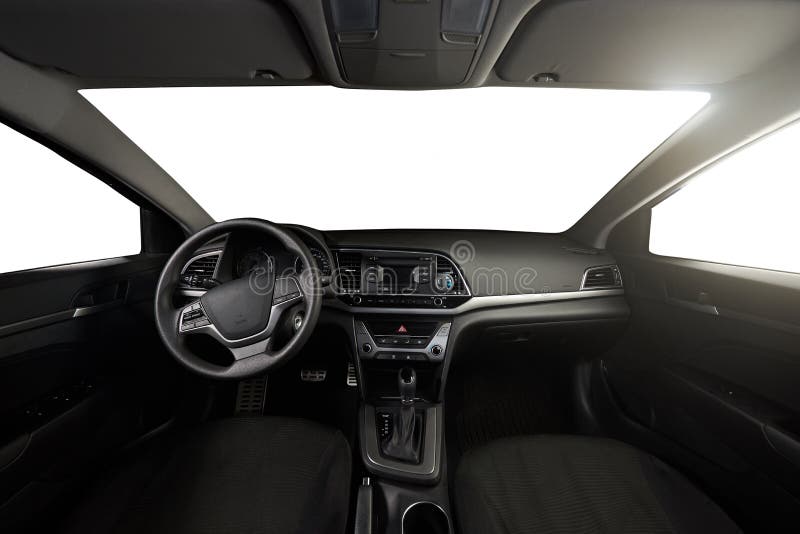Interior of car dashboard stock photo. Image of concept - 83331596