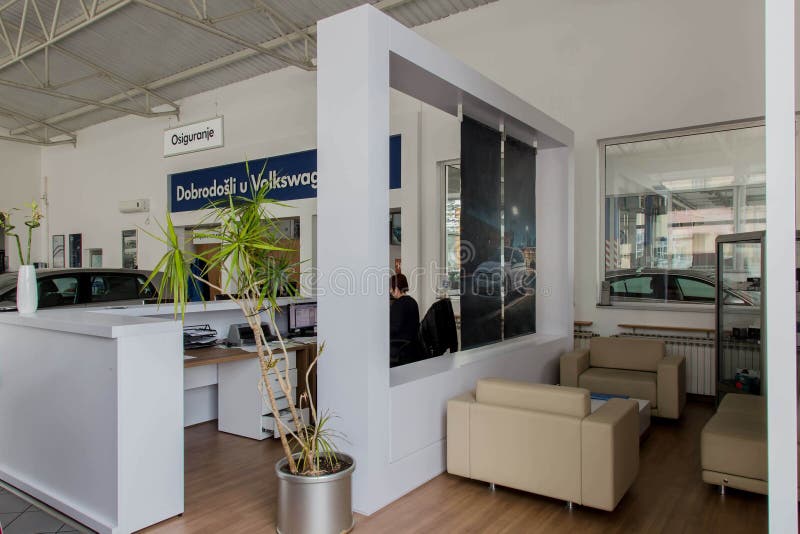 Interior of car dealership editorial image. Image of audi - 262533705