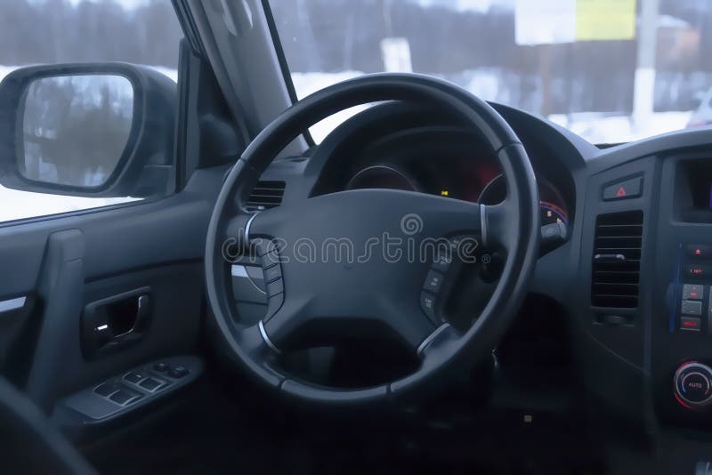 The Interior of the Car on the Driver S Side with a View of All Parts ...