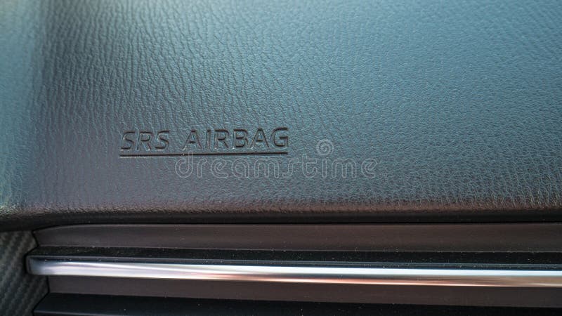 Safety airbag icon panel. stock photo. Image of protection - 105834362