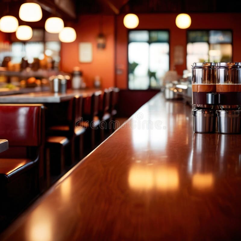 Interior of Casual Fast Service Restaurant Dining Area, Indoor ...