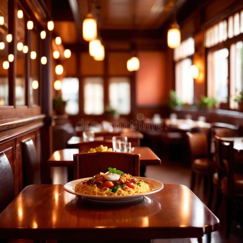 Interior of Casual Fast Service Restaurant Dining Area, Indoor ...