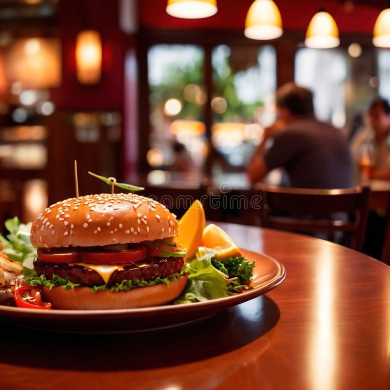Interior of Casual Fast Service Restaurant Dining Area, Indoor ...
