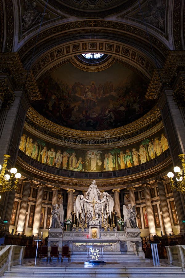 Interior of the Cathedral editorial stock photo. Image of europe - 90803838