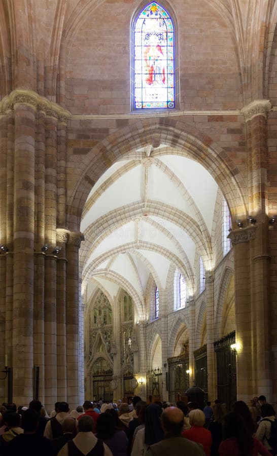 Interior of Cathedral of Saint Maria in Murcia. Spain Editorial Stock ...