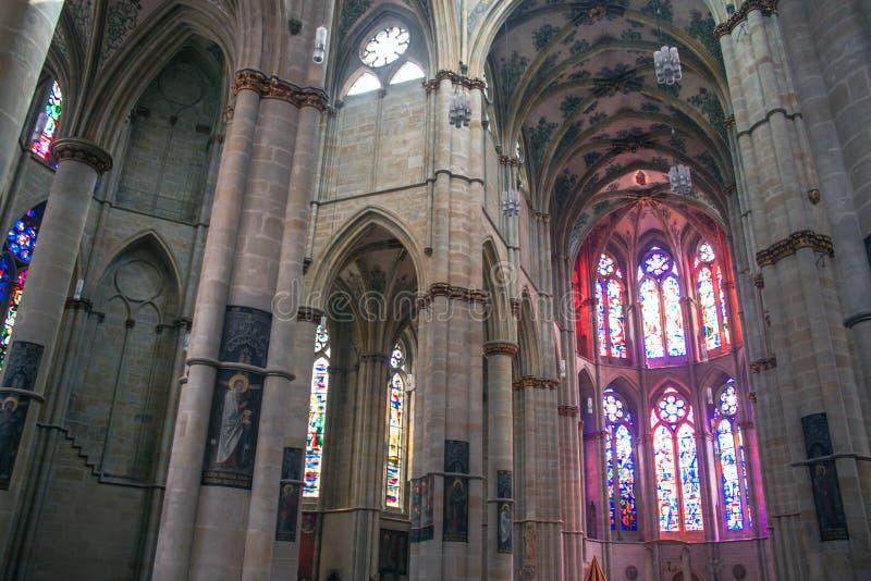 Interior of the Trier Cathedral, Germany Stock Photo - Image of orgel ...