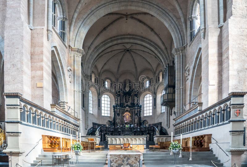 Interior of Cathedral in Trier, Germany Stock Image - Image of peter ...