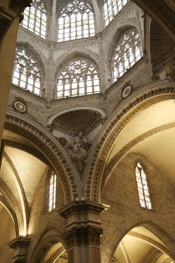 The Interior of the Cathedral of Valencia Editorial Image - Image of ...