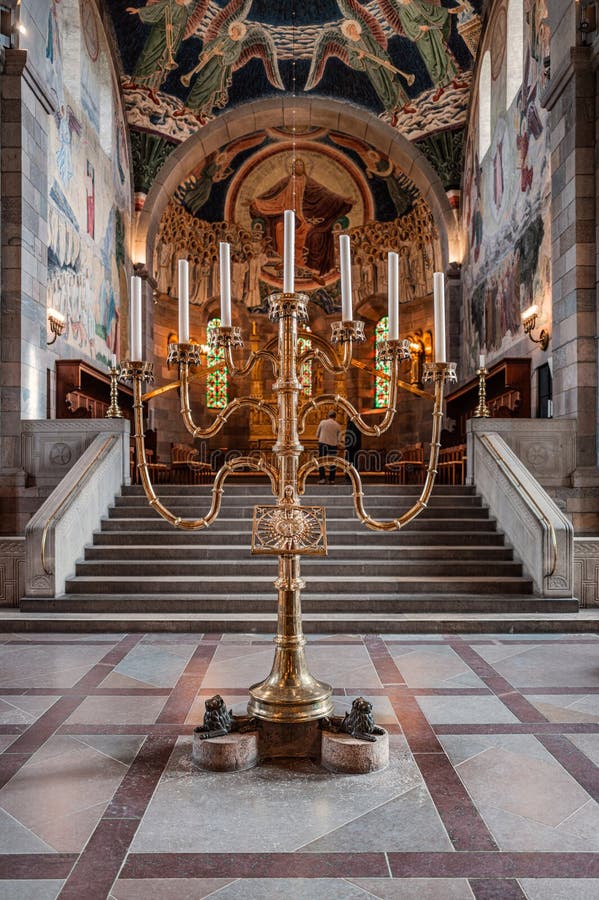 Interior from the Cathedral in Viborg in Denmark Editorial Stock Photo ...