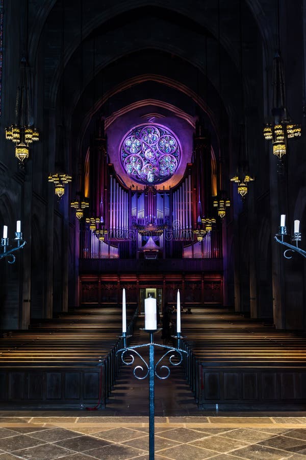 Interior of a Catholic Chruch Editorial Photography - Image of keyboard ...