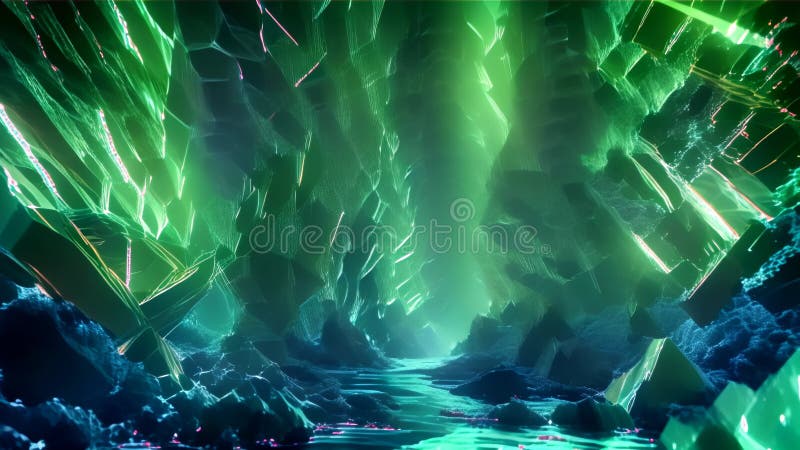 Emerald Cave stock footage. Video of crystals, shine - 302603580