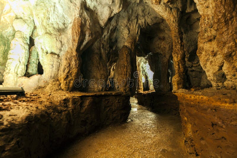 Interior of a cave stock photo. Image of empty, effect - 83320152