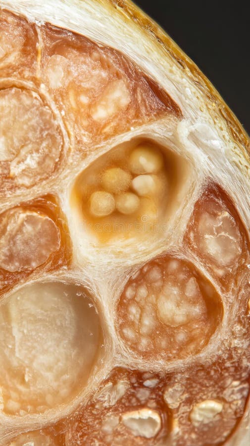 The Interior of a Cell, As Seen through a Microscope, Exposes Complex ...