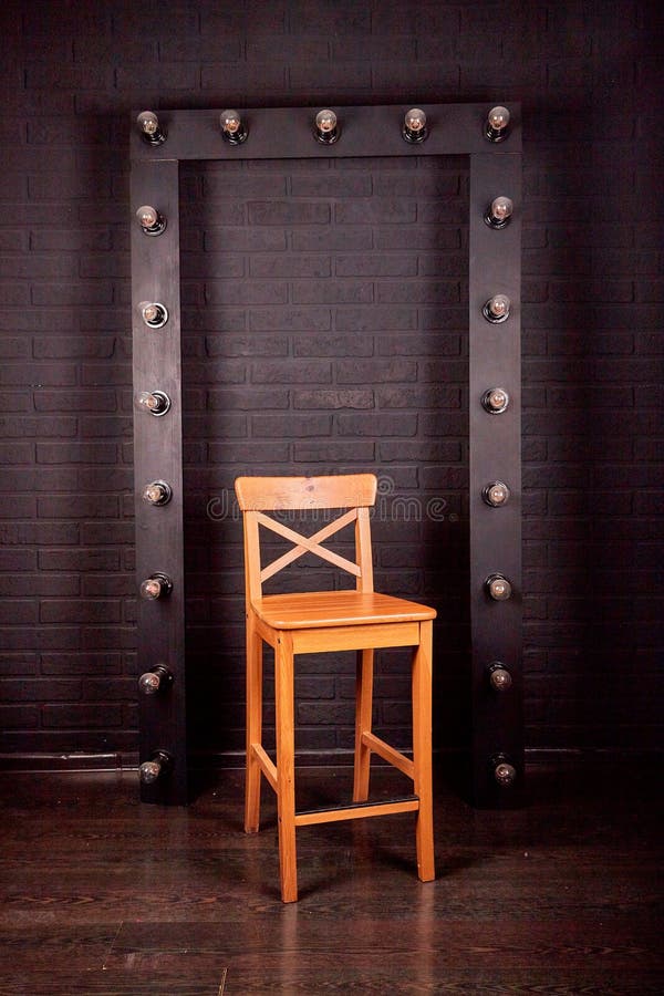 Interior with Chair and and Frame with Lanterns. Interesting Location ...