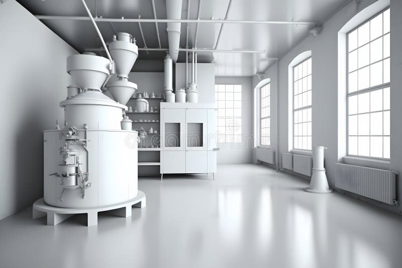 Interior of a Chemical or Biological Laboratory. Neural Network AI ...