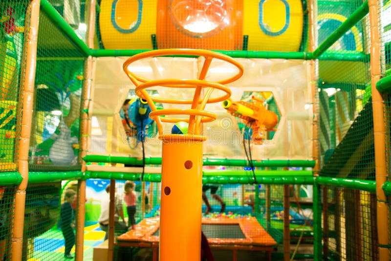 Interior of Children Entertainment Center Stock Photo - Image of ...