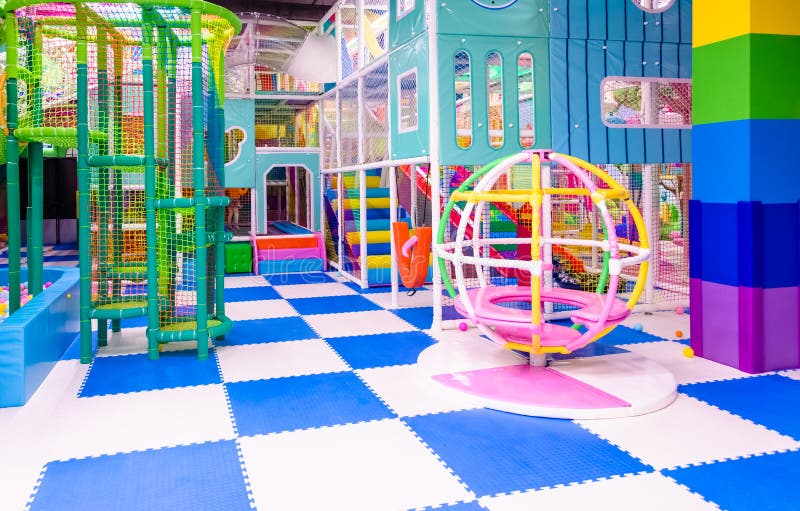 The Interior of the Children S Play Center Stock Photo - Image of ...