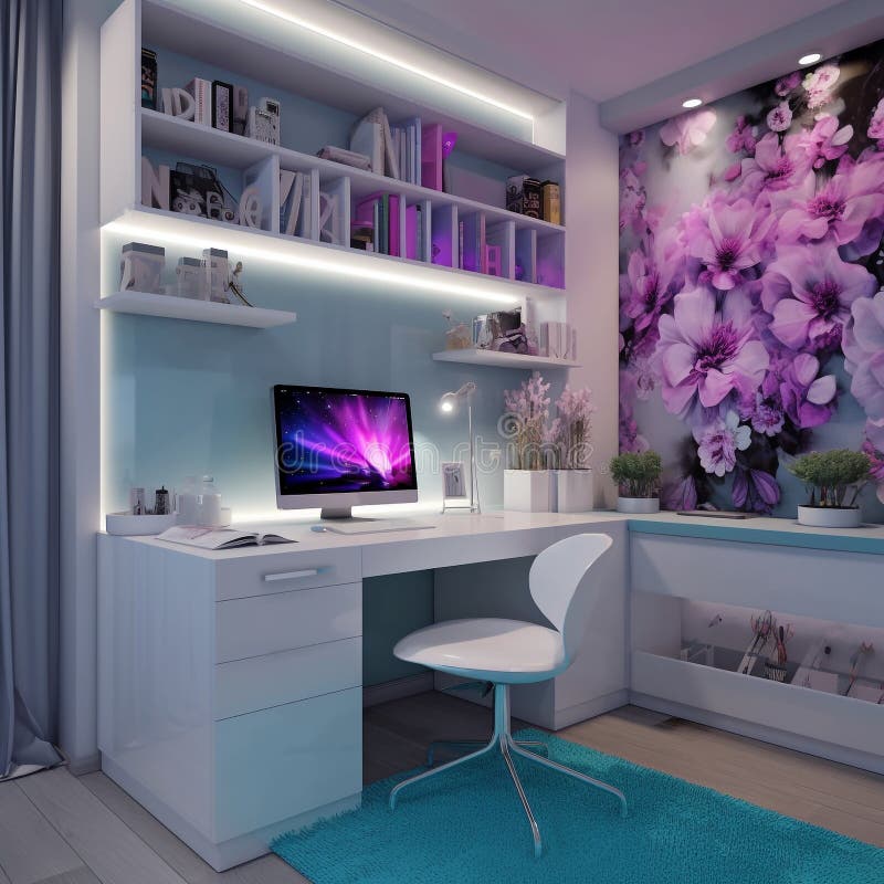 Interior of a Children S Room in Modern Style with Soft Led Backlight ...