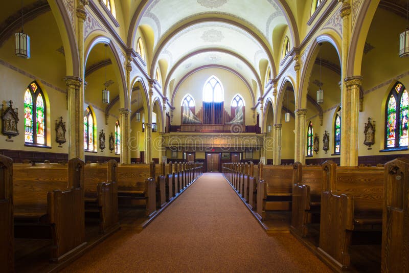 Interior of a Church stock photo. Image of architecture - 95864966