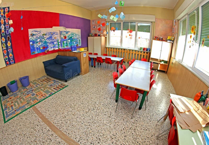 Interior of a Class of Children without School Children Stock Image ...