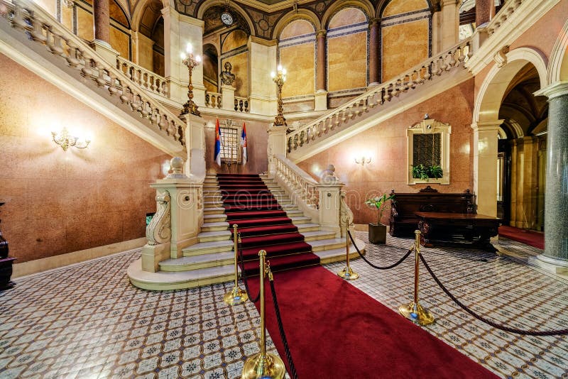 Ballroom Staircase stock photo. Image of chandelier, entrance - 12238462