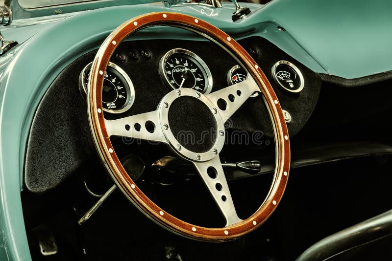 Interior of a Classic Kit Car Convertible Stock Photo - Image of ...