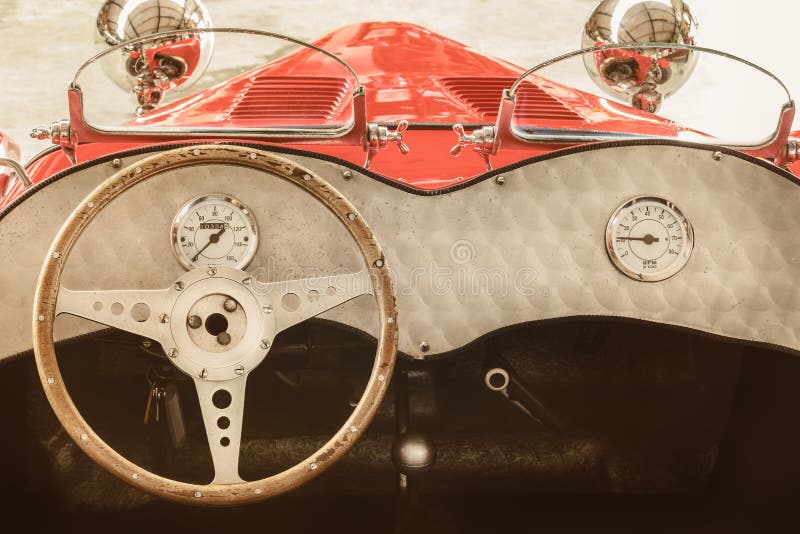 Interior of a Classic Kit Car Convertible Stock Image - Image of cabin ...