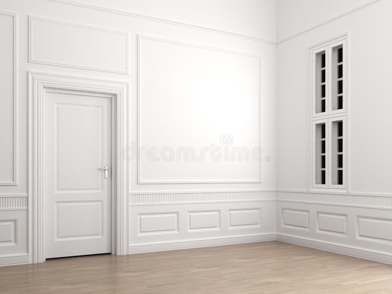 Interior Classic Room Corner Empty Stock Photo - Image of corner, copy ...